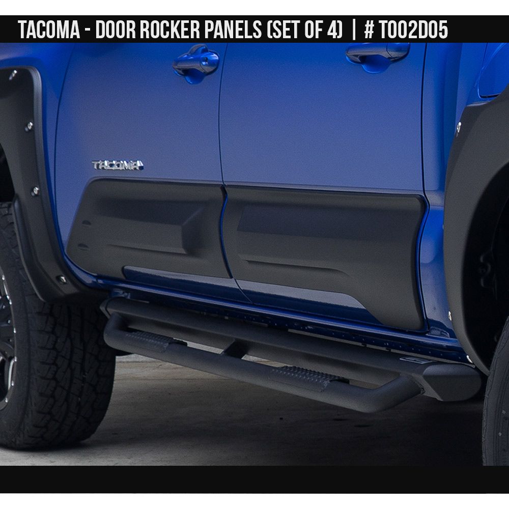 Air Design Door Rocker Panel Set For Double Cab Tacoma (2016-2023 ...