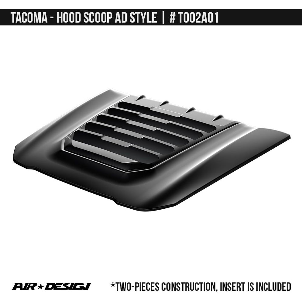 Air Design Hood Scoop AD Style For Tacoma (2016-2023) — Tacoma Lifestyle
