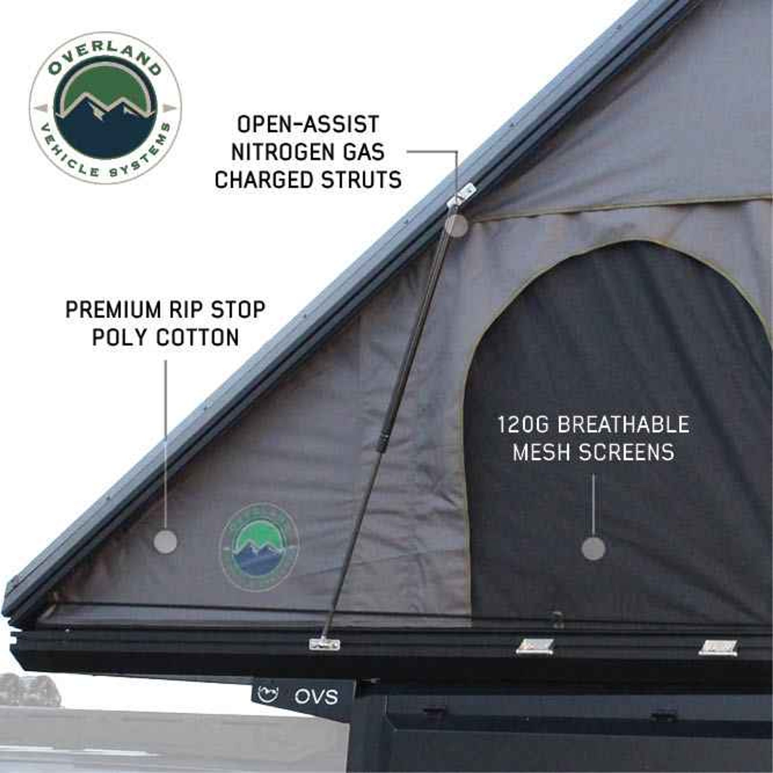 Overland Vehicle Systems Excursion Camper Shell Roof Top Tent Combo ...
