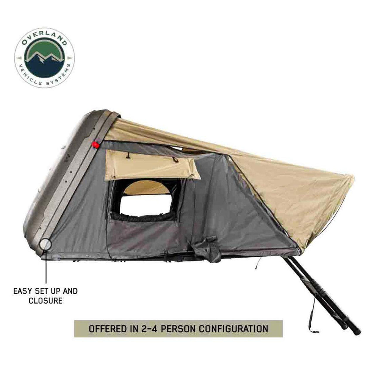 Overland Vehicle Systems HD Bundu Cantilever Hard Shell Roof Top Tent ...