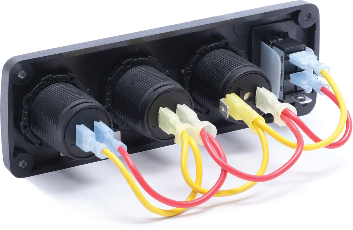 Genesis Offroad Three Socket Accessory Panel — Tacoma Lifestyle