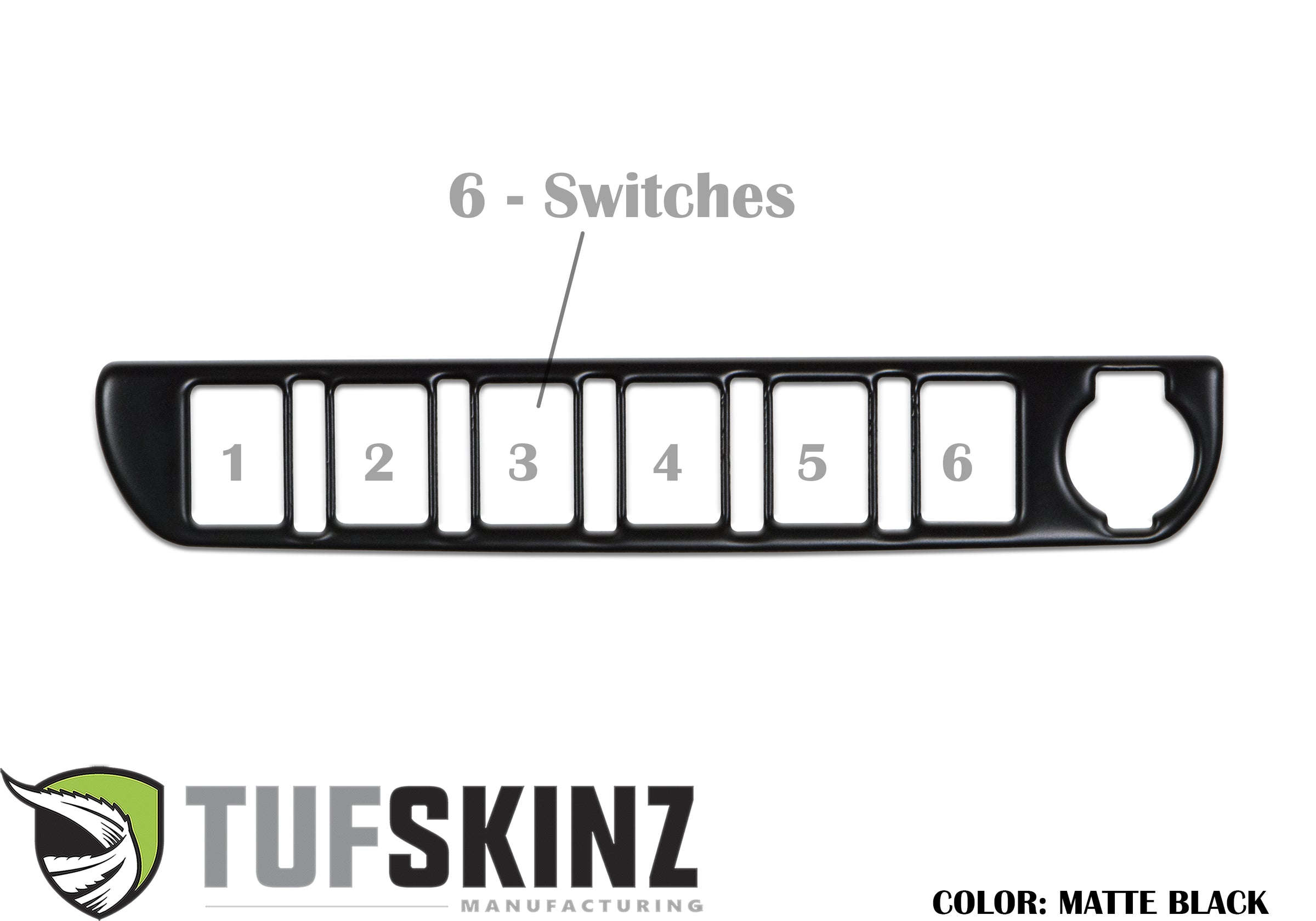 Tufskinz Center Dash Switch Panel For Tacoma (2016-2023) — Tacoma Lifestyle